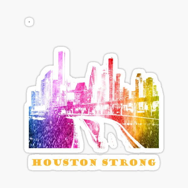 "HOUSTON STRONG" Sticker for Sale by sadeq97 | Redbubble