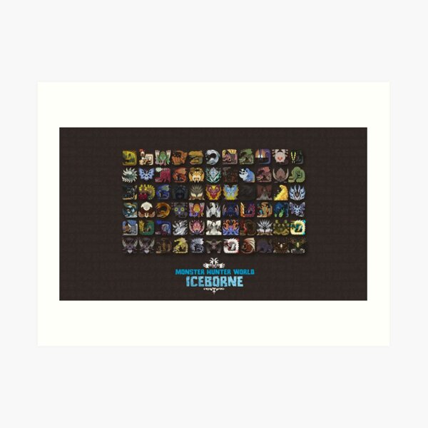 "Monster Hunter World Iceborne Poster (with logo)" Art Print for Sale ...