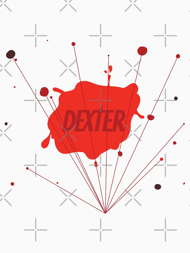"Dexter Blood Splatter" T-shirt for Sale by CaptainEuglena | Redbubble ...