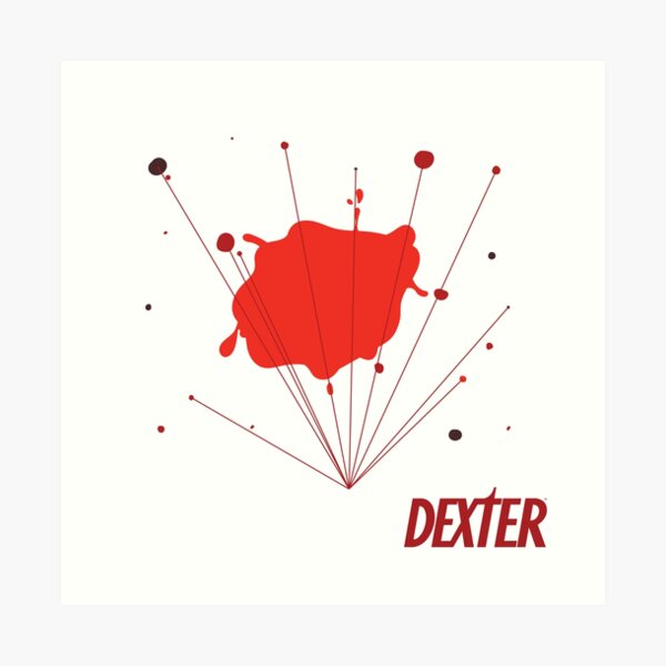 "Dexter Blood Splatter" Art Print for Sale by CaptainEuglena | Redbubble
