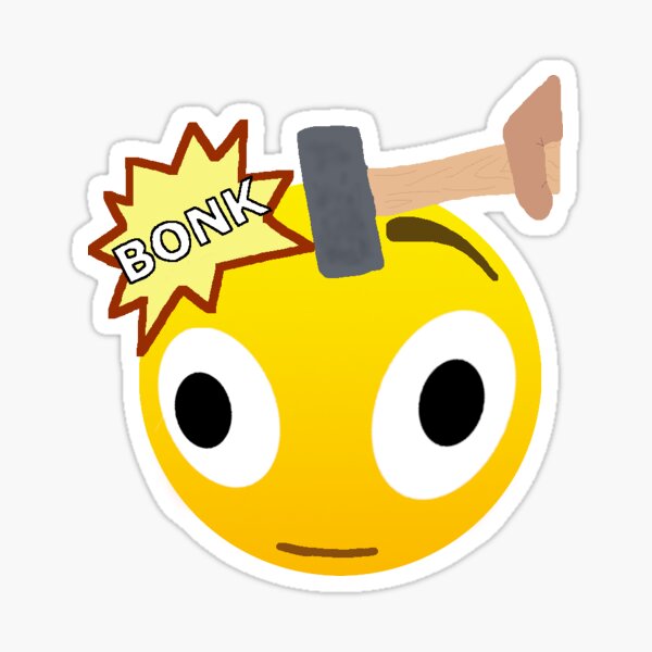 "bonk meme" Sticker by cynnamonsbunz | Redbubble