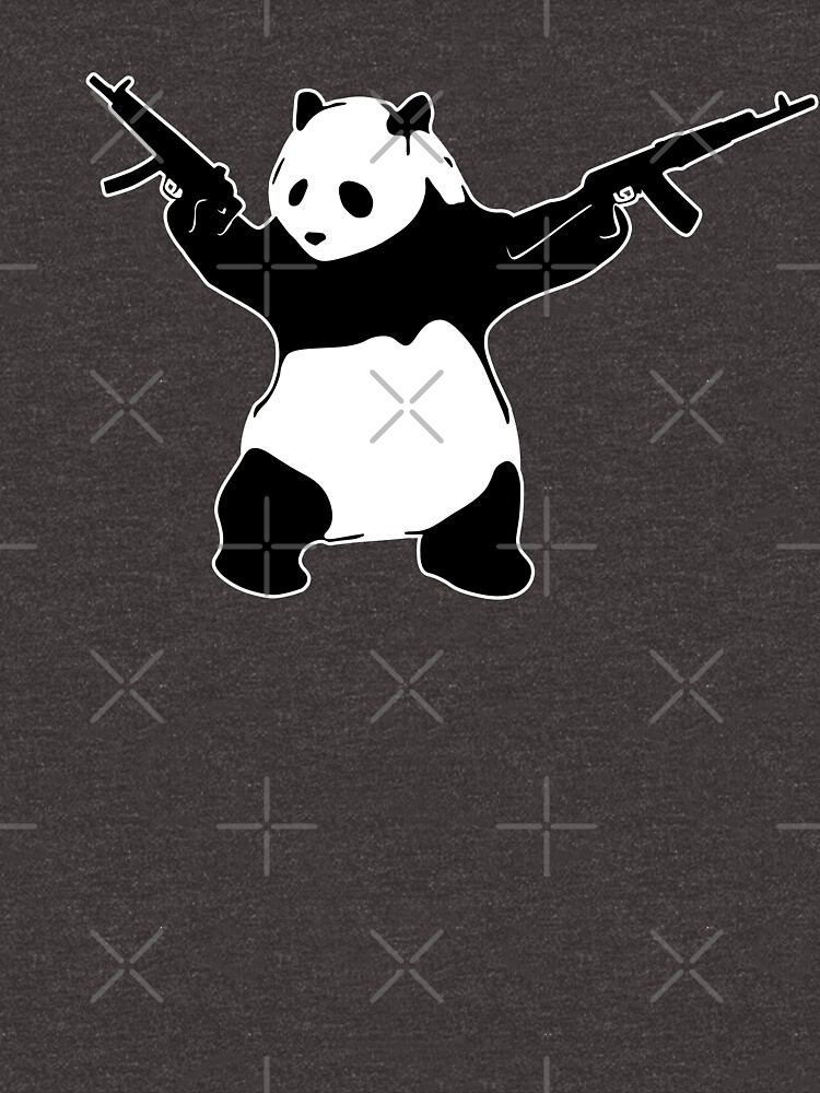 "Banksy's Panda Holding Assault Rifles" T-shirt for Sale by chapay ...