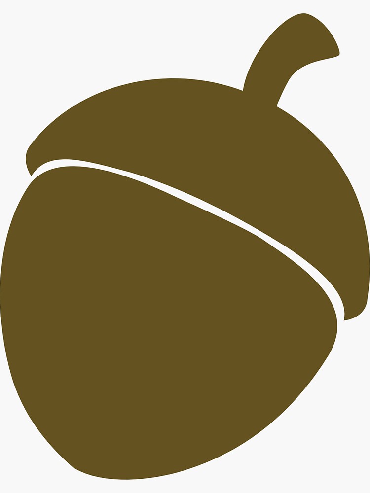 "Minimalist nut design" Sticker for Sale by Sliated | Redbubble