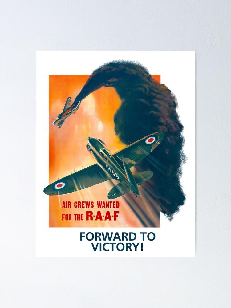 "Royal Australian Air Force WW2 Poster: Forward to Victory - Aircrews ...