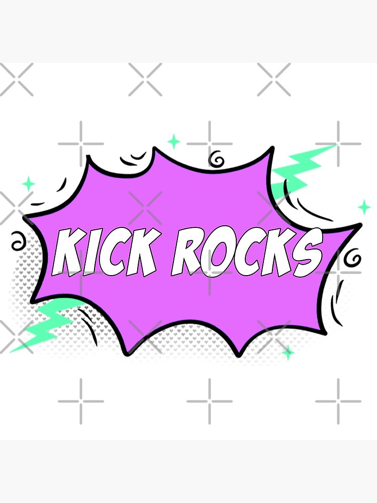 Dessous de verre (lot de 4) « Kick Rocks Comic », par GroovySmolBean ...