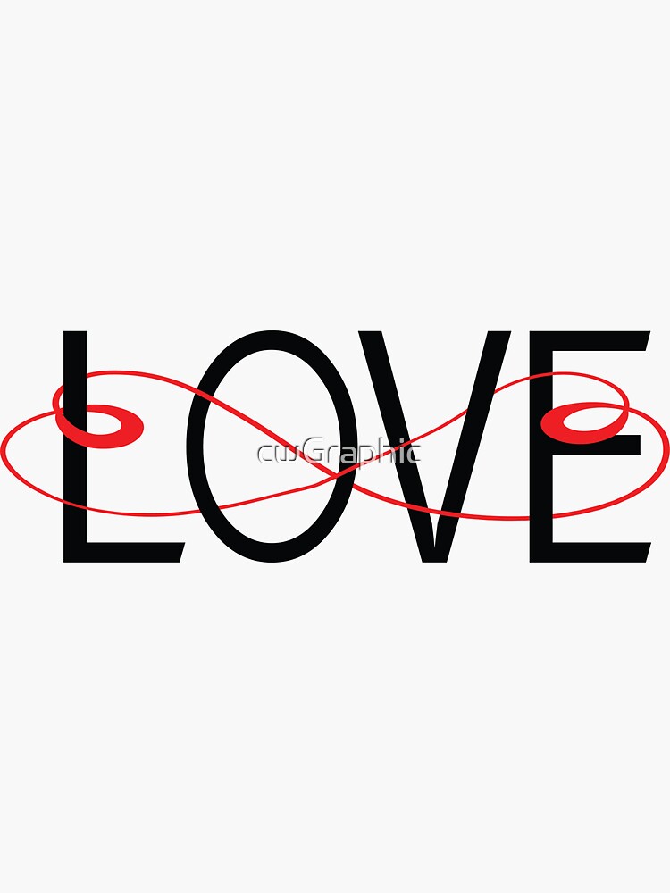 "Valentine Infinite Love" Sticker for Sale by cwGraphic | Redbubble