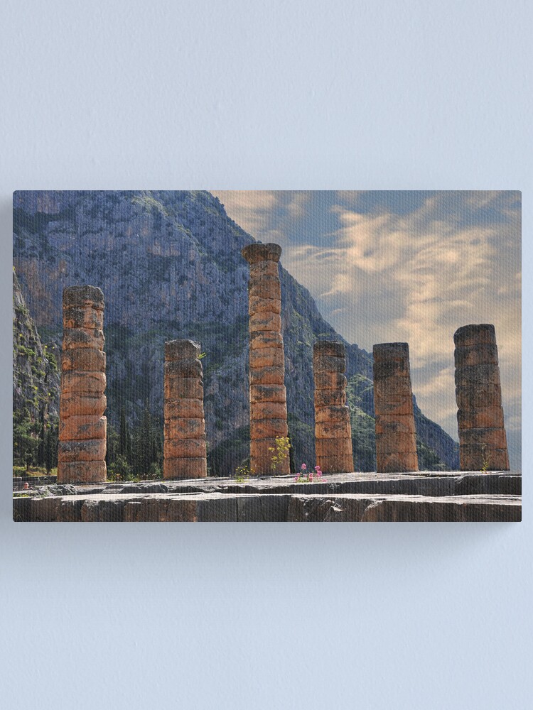 "Temple of Apollo, Delphi" Canvas Print for Sale by PeterH | Redbubble