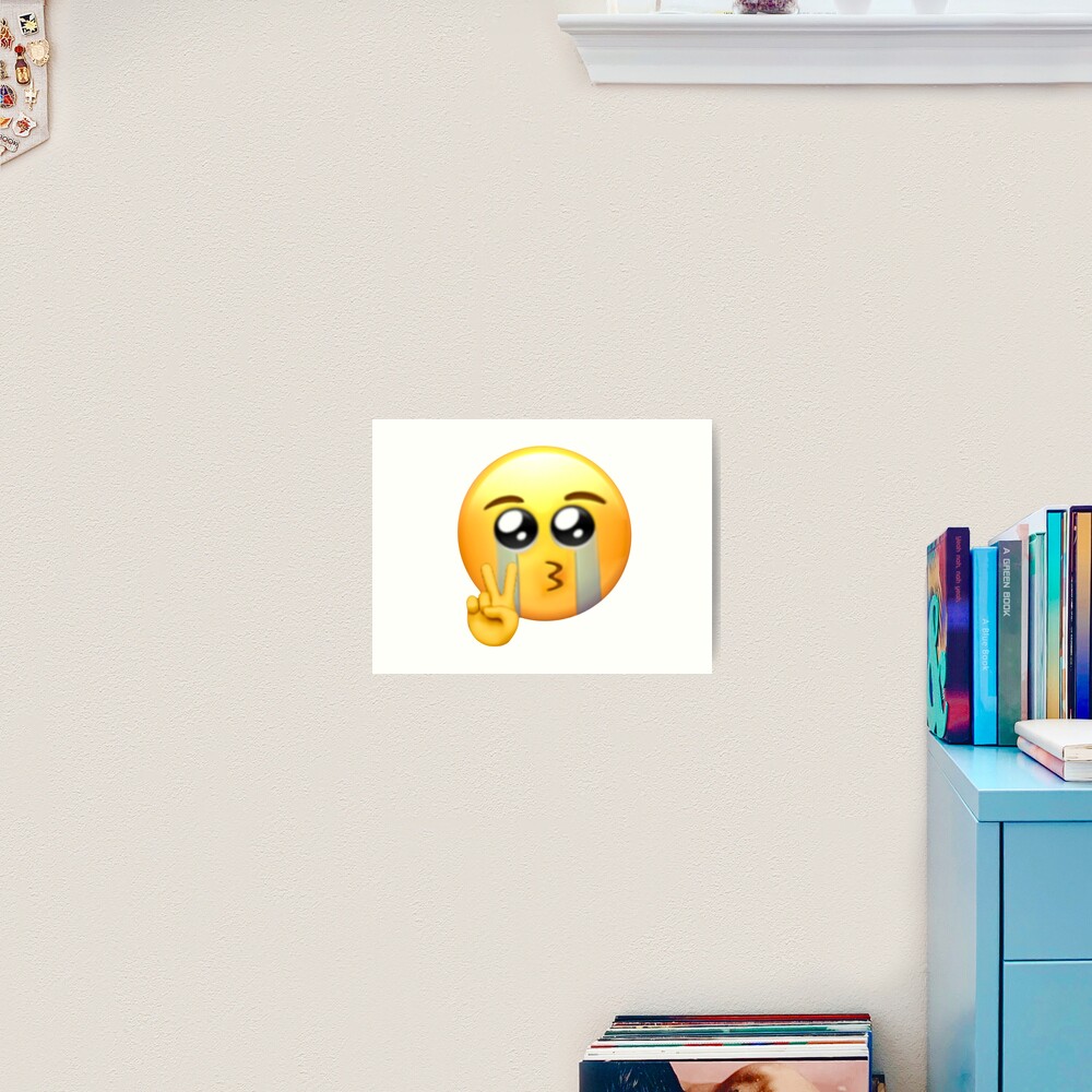 "Cute Mental Breakdown Emoji" Art Print by rio-draws | Redbubble