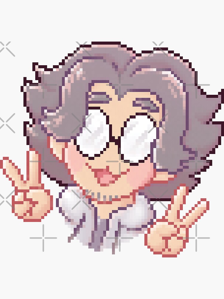 "Pixel Otacon" Sticker for Sale by Kitty4President | Redbubble
