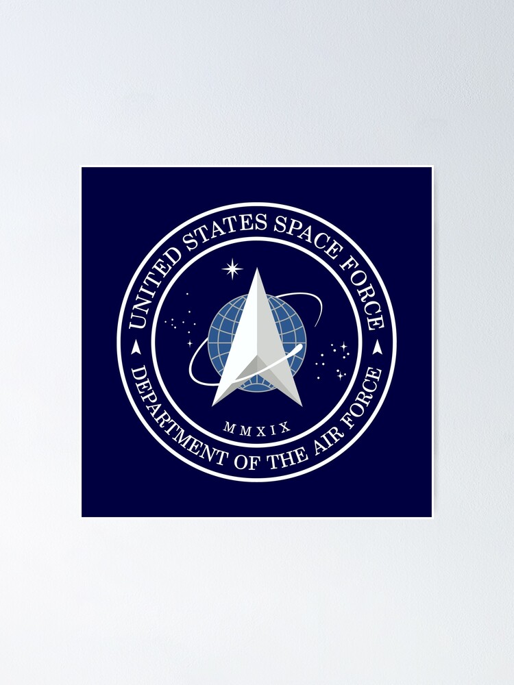 "United States Space Force USSF Official Logo Emblem " Poster for Sale ...