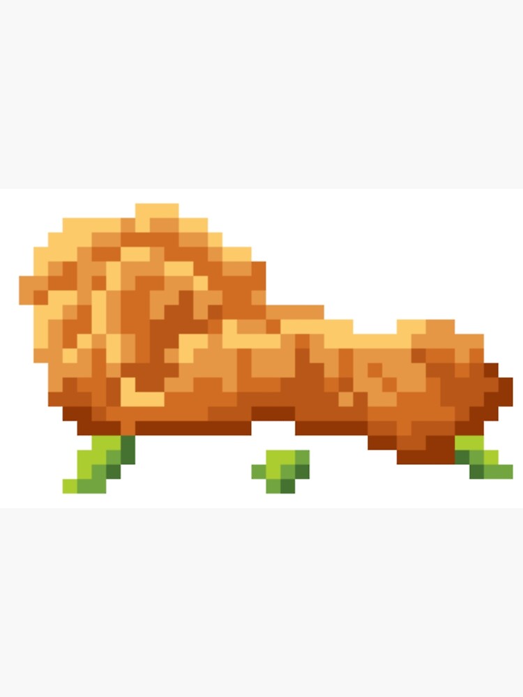 "Fried Chicken • Pixel Art • Sticker" Photographic Print for Sale by ...