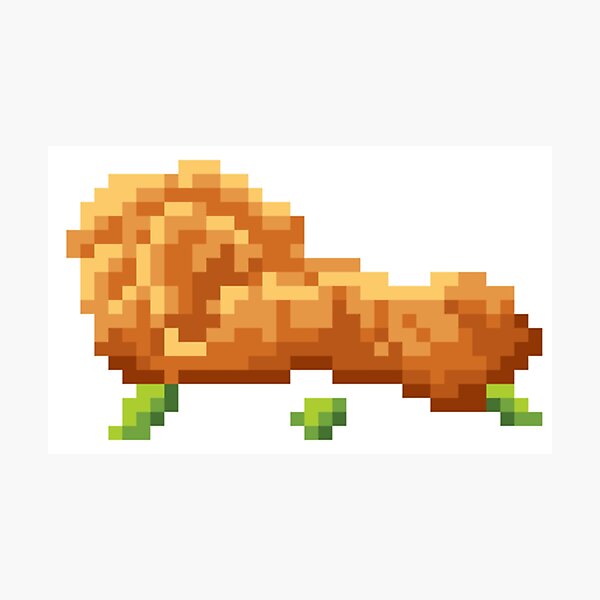 "Fried Chicken • Pixel Art • Sticker" Photographic Print for Sale by ...