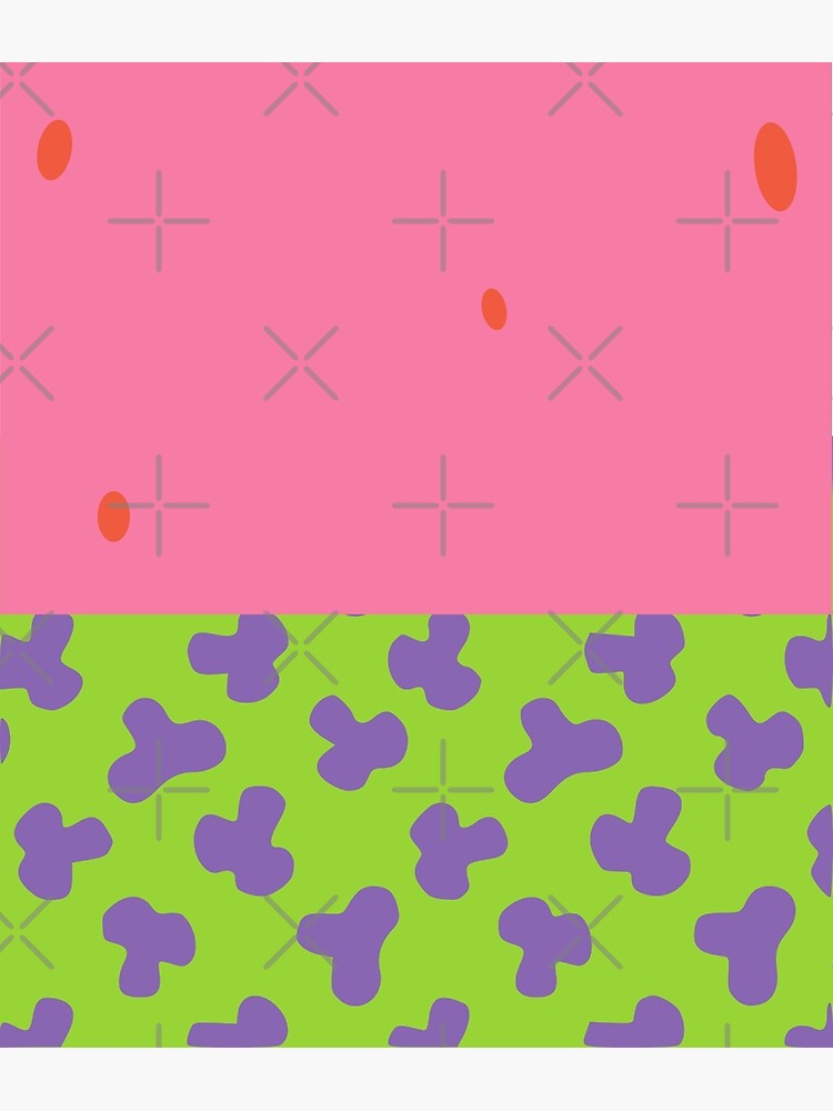 "Spongebob - Patrick Star Pattern" Poster by GAM3RAGS | Redbubble