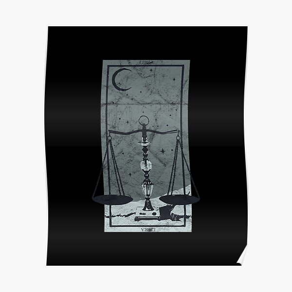 "Zodiac Occult Libra Tarot Card Astrology Horoscope Gothic design ...