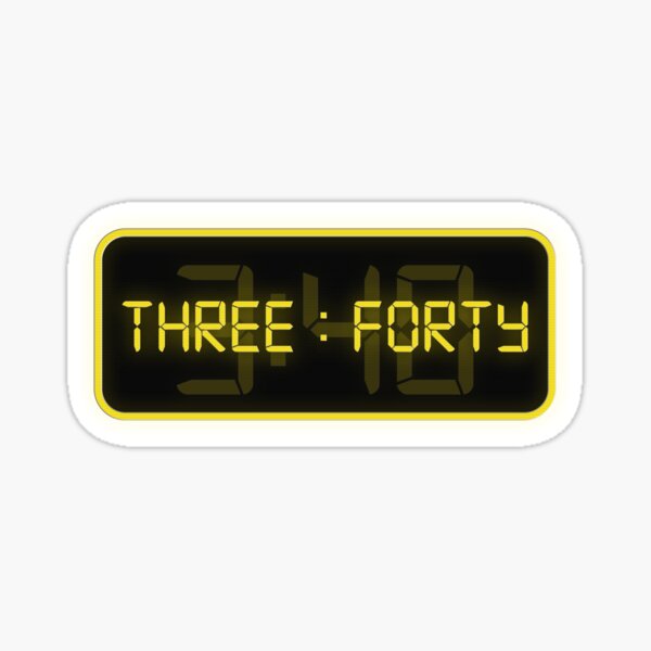 "Three : Forty 2020 Logo" Sticker by FynnFDesign | Redbubble