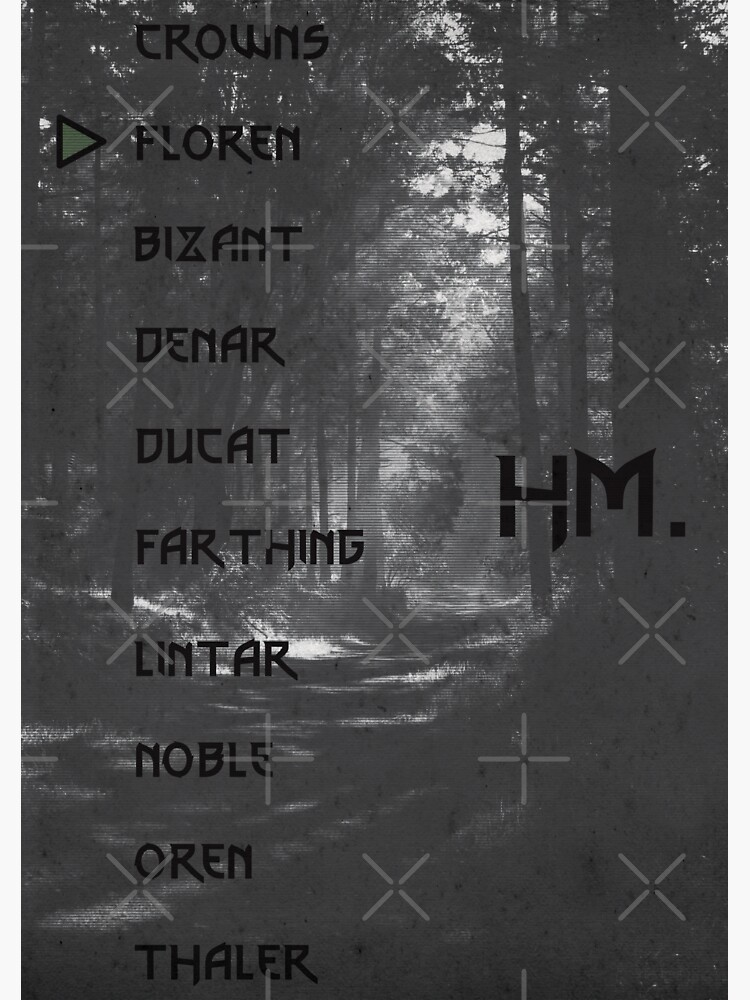 "Witcher Currency... Hm. " Sticker for Sale by ESmaciej | Redbubble