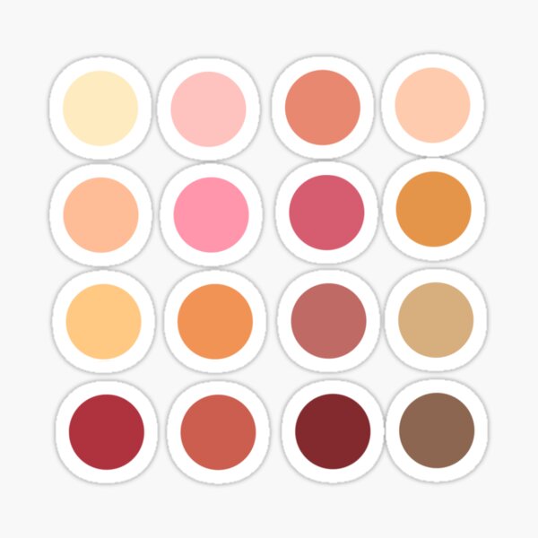 "Warm Neutral Dots (Fall)" Sticker by LilTurtleCrafts | Redbubble