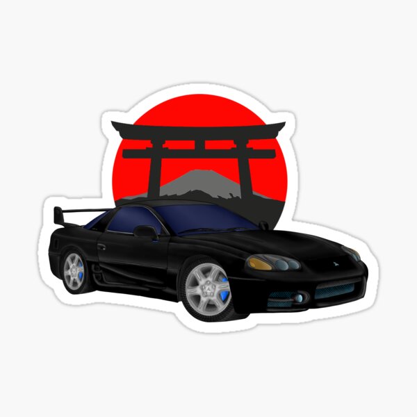 "Mitsubishi 3000gt GTO" Sticker for Sale by Ravana-Visuals | Redbubble