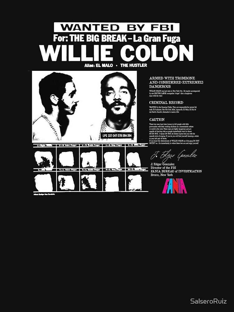 "Willie Colon Black" Essential T-Shirt for Sale by SalseroRuiz | Redbubble