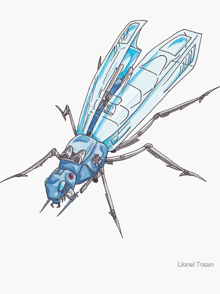 "Zoids Locusta" Sticker by tosanlionel | Redbubble