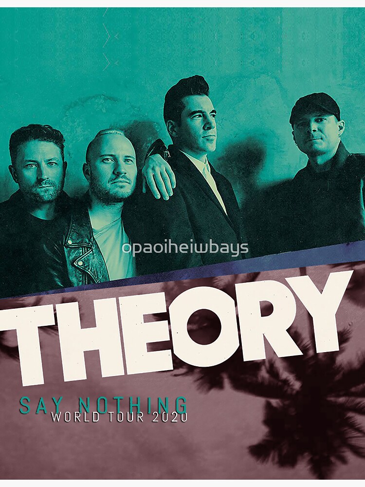 "Seventheo Theory of a Say Nothing UK World American Tour 2020" Sticker ...