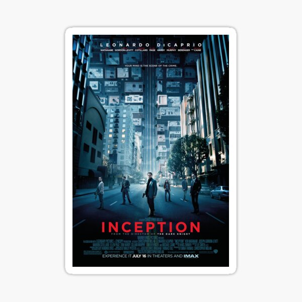 "Inception Poster" Sticker by Pikokk | Redbubble