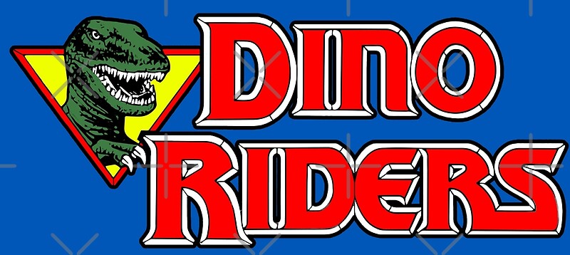 "Dino-Riders Cartoon Logo" by mr-jerichotv | Redbubble