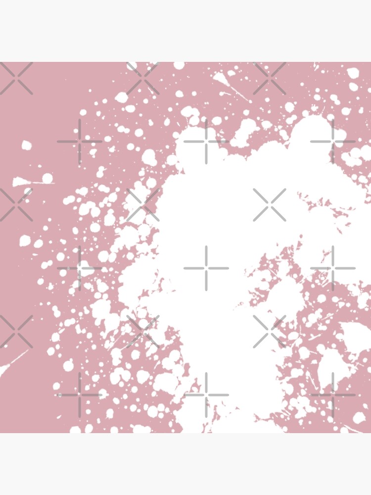 "Dusty Rose Pink and White Paint Splatter" Art Print by speckled ...