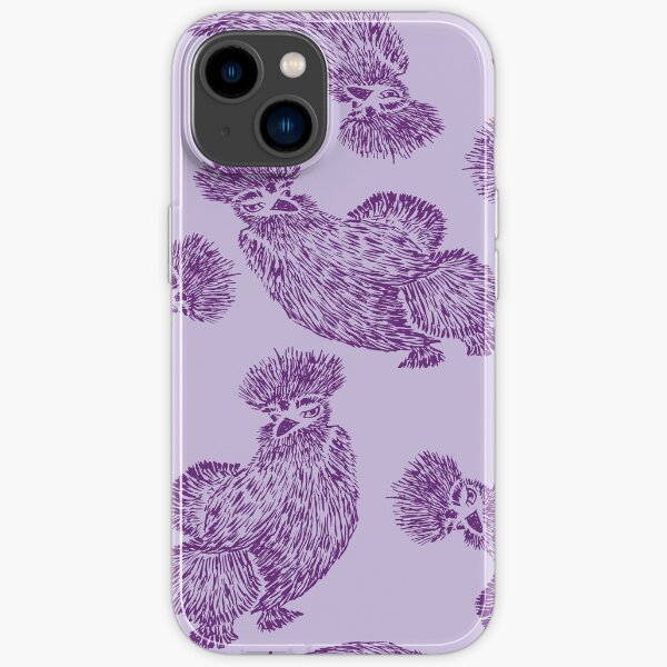"Silkie chickens in Purple" iPhone Case for Sale by BarbaraCDesigns ...
