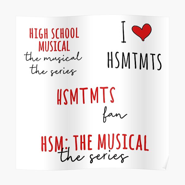 "HSMTMTS Fan Sticker Pack" Poster for Sale by mutualletters | Redbubble