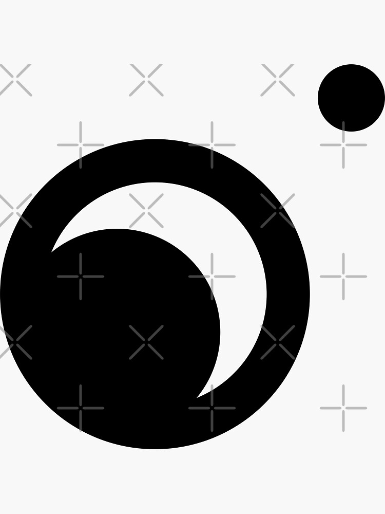 "Outer Wilds™ - Symbol [Black]" Sticker by SWISH-Design | Redbubble