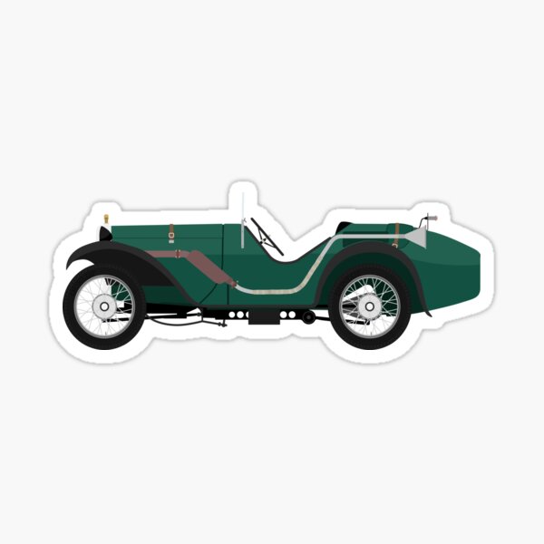 "Austin 7 'Ulster' Sports Car (Green) " Sticker for Sale by JHMimaging ...