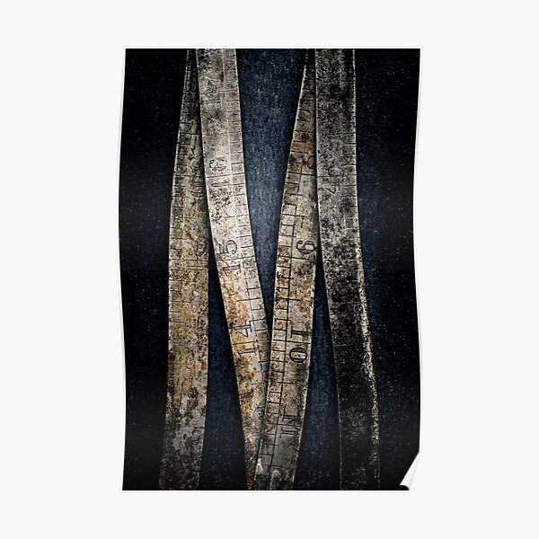 "Rusty Folding Steel Rule" Poster for Sale by richardnixon1 | Redbubble