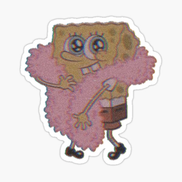 "Aesthetic Spongebob" Sticker by astrelk | Redbubble