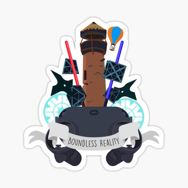 "Boundless Reality" Sticker by RecXMedia | Redbubble