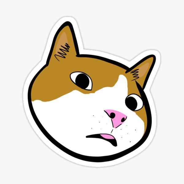 "MLEM (Cat Tongue)" Sticker for Sale by MOONSHllNE | Redbubble