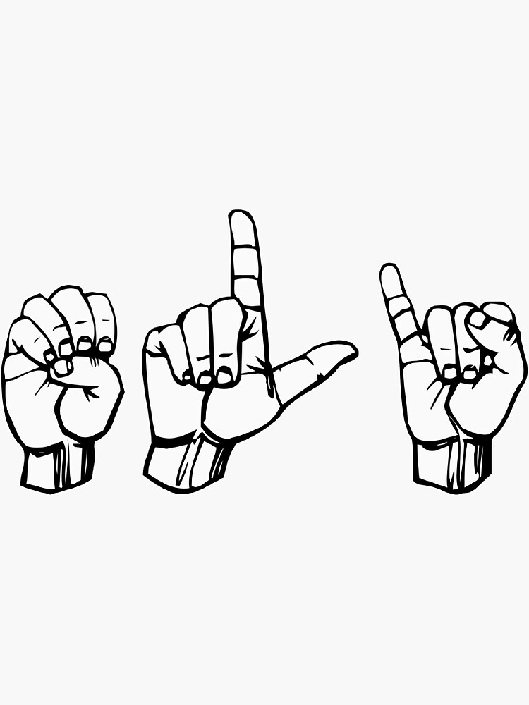 "Eli - American Sign Language " Sticker for Sale by Kliethermes28 ...