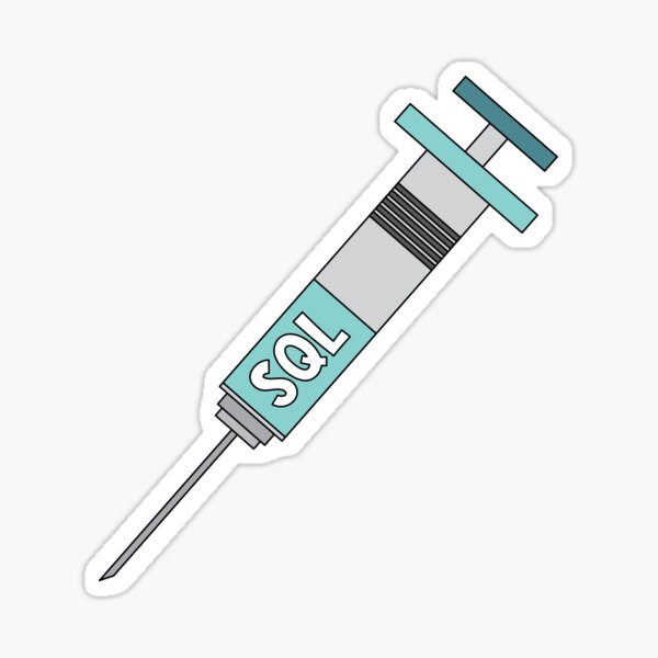 "SQL Injection Syringe" Sticker by jcaladolopes | Redbubble