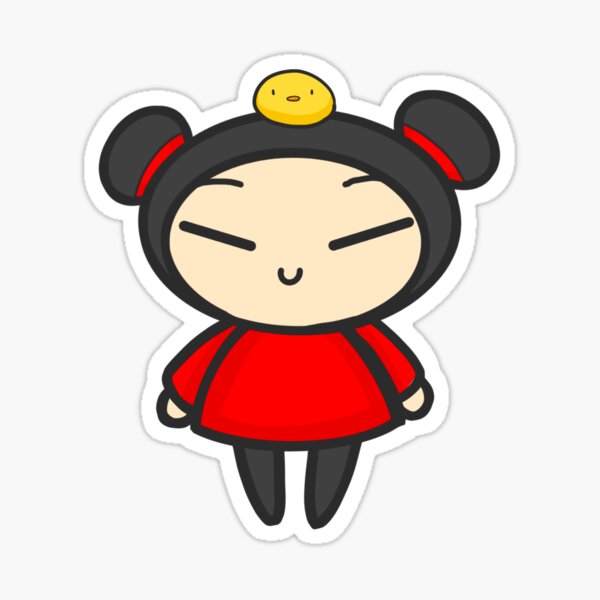 "Spring Pucca with Chick" Sticker for Sale by aishiiart | Redbubble