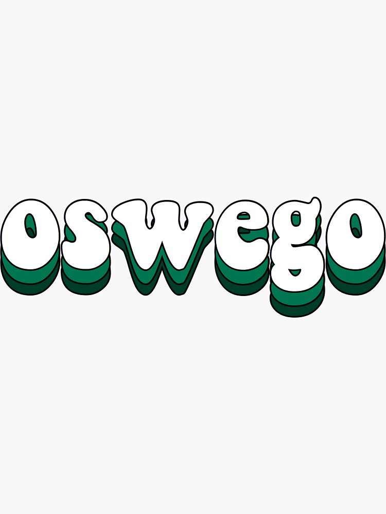 "groovy oswego sticker" Sticker for Sale by sophiafinger | Redbubble
