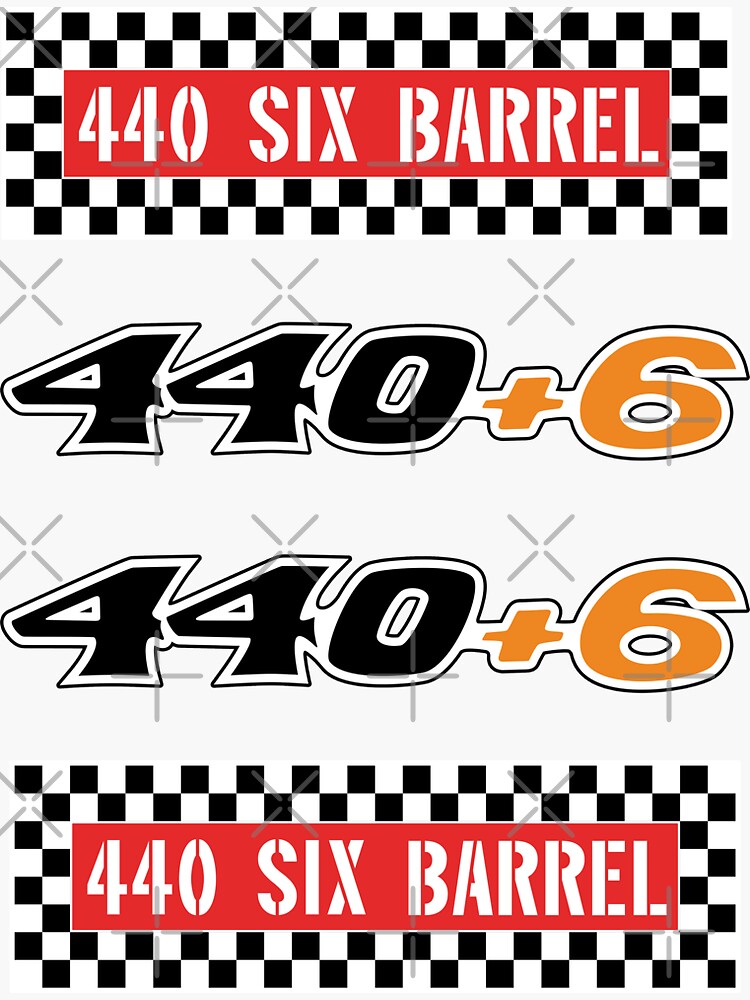 "Chrysler 440 Six Barrel Shirt, Sticker, Decal, Hoodie, Mask" Sticker ...