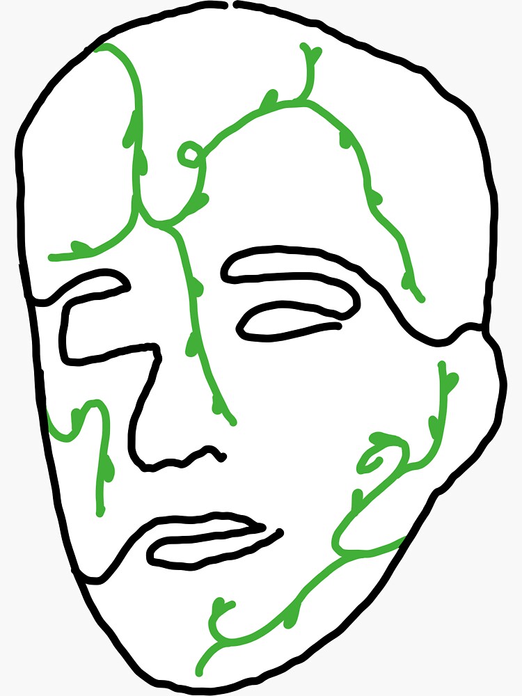 "Vine Face" Sticker for Sale by jacob-moore | Redbubble