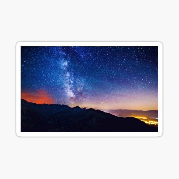 "Starry Night Sky" Sticker by SpamiltonPrints | Redbubble