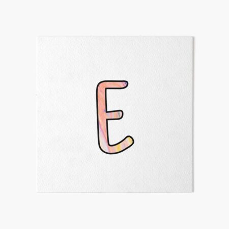 Aesthetic Letter E Art Board Prints | Redbubble