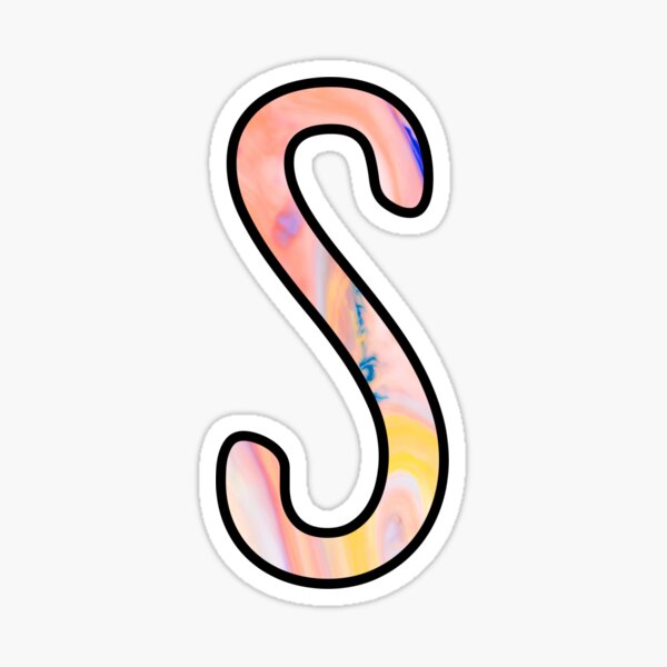"Letter S" Sticker for Sale by meganjeanette6 | Redbubble