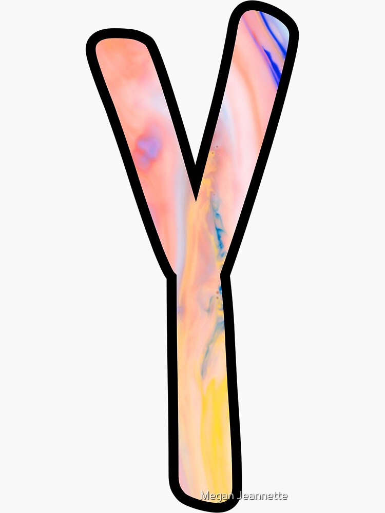 "Letter Y" Sticker for Sale by meganjeanette6 | Redbubble