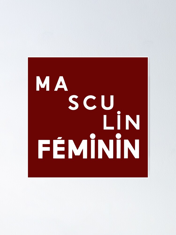 "masc fem" Poster by eattheworldraw | Redbubble