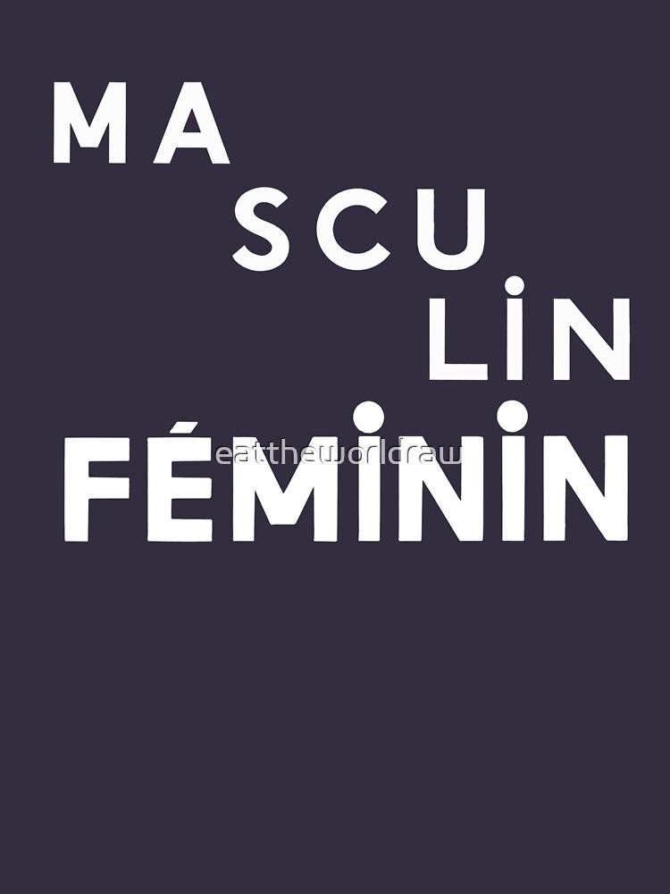 "masc fem" T-shirt by eattheworldraw | Redbubble