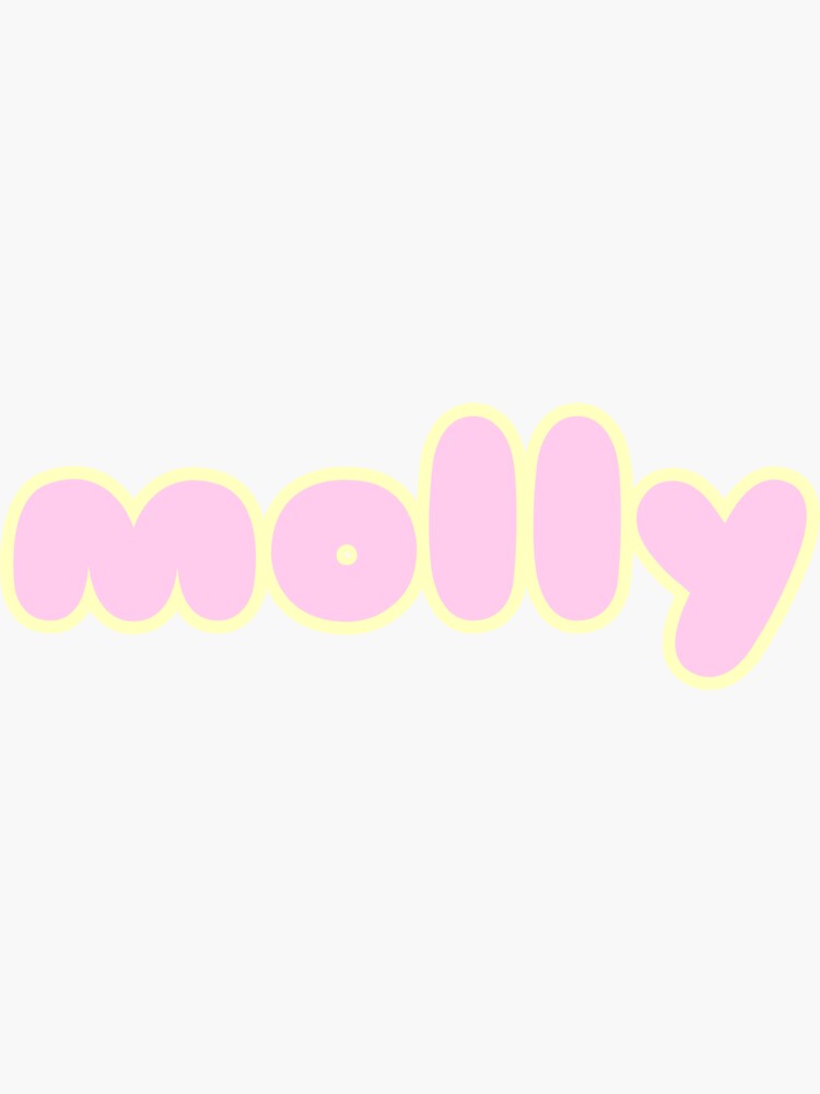 "molly" Sticker for Sale by sassysstickers | Redbubble