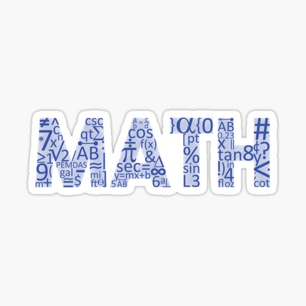"Math Symbols" Sticker for Sale by ElementalMerch | Redbubble